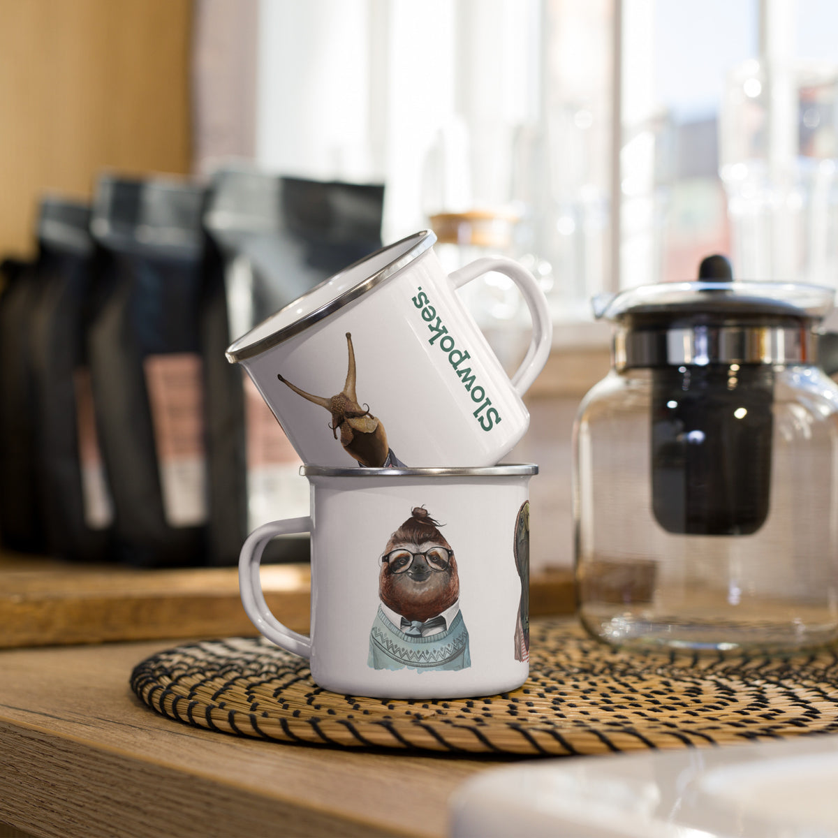 Slowpokes Enamel Mug